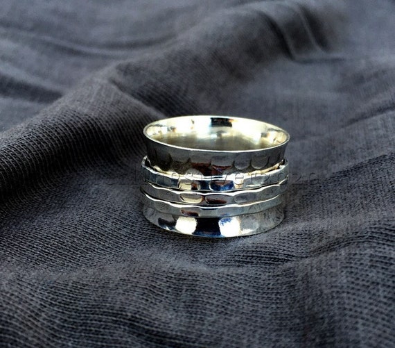 Silver Spinner Ring Spinner Jewelry Sterling Silver Spinner | Etsy