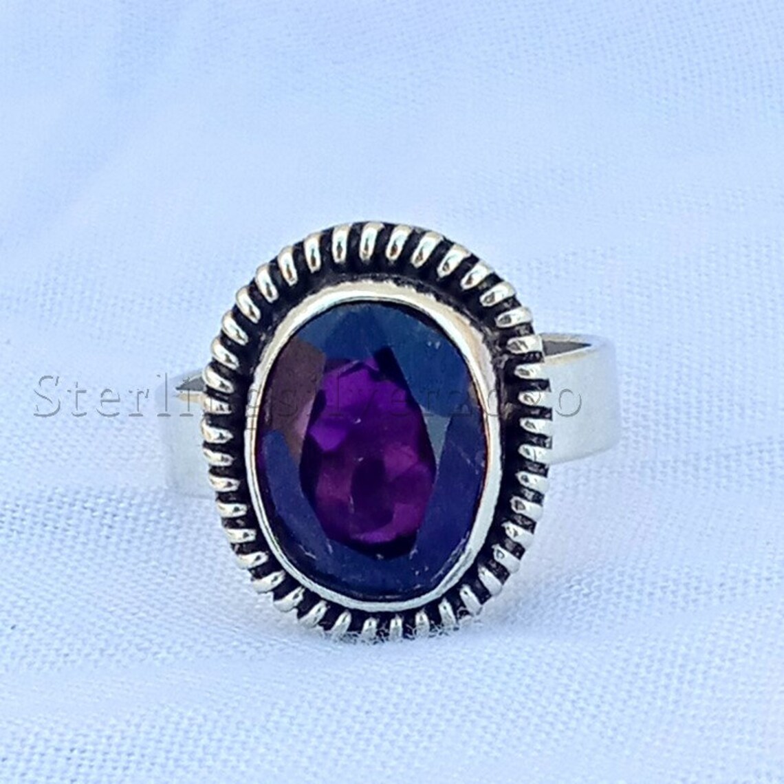 Amethyst Ring 925 Silver Ring Gemstone Ring Handmade Ring | Etsy