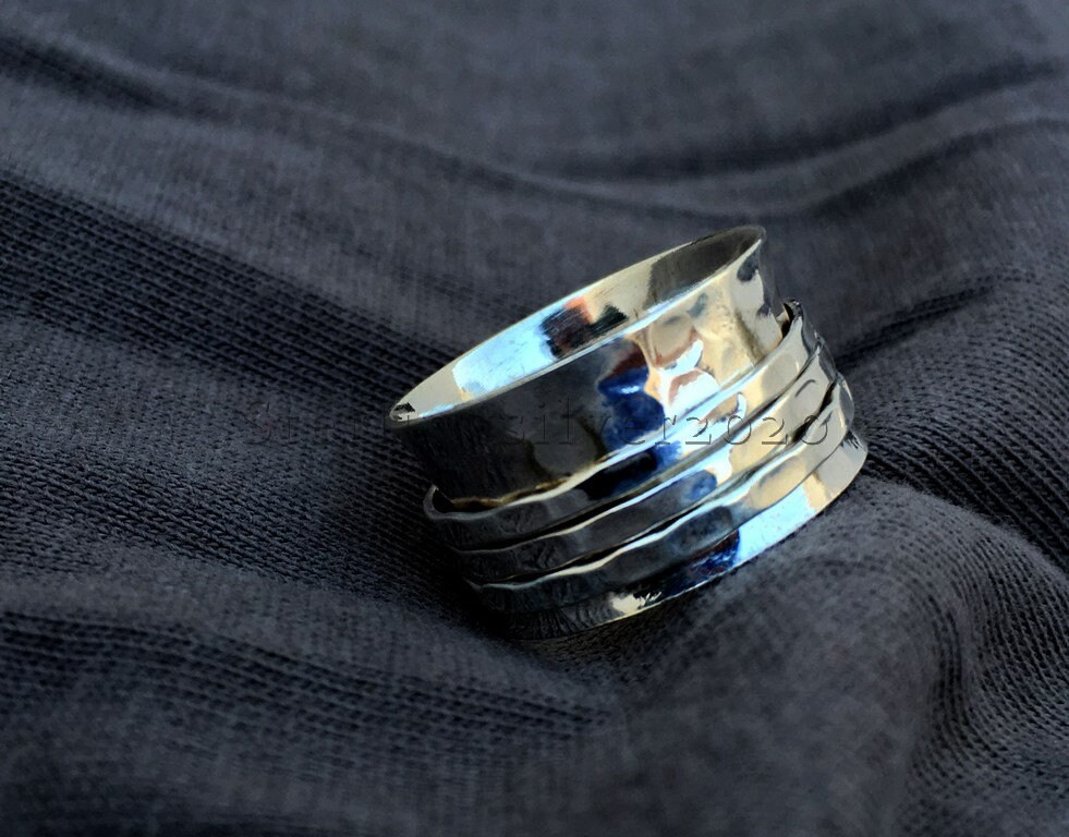 Silver Spinner Ring Spinner Jewelry Sterling Silver Spinner | Etsy