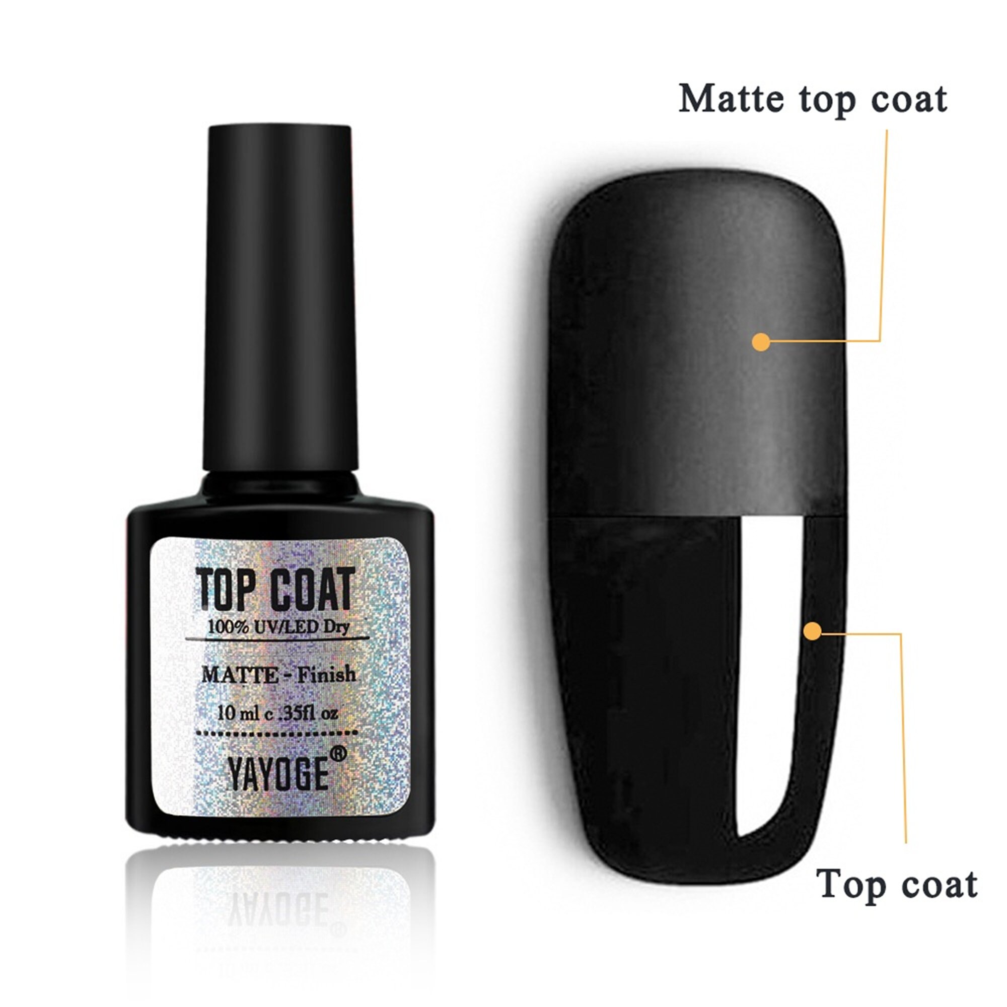 Base Coat Matte Top Coat 10ml Solid Nail Gel Polish Matte Top | Etsy