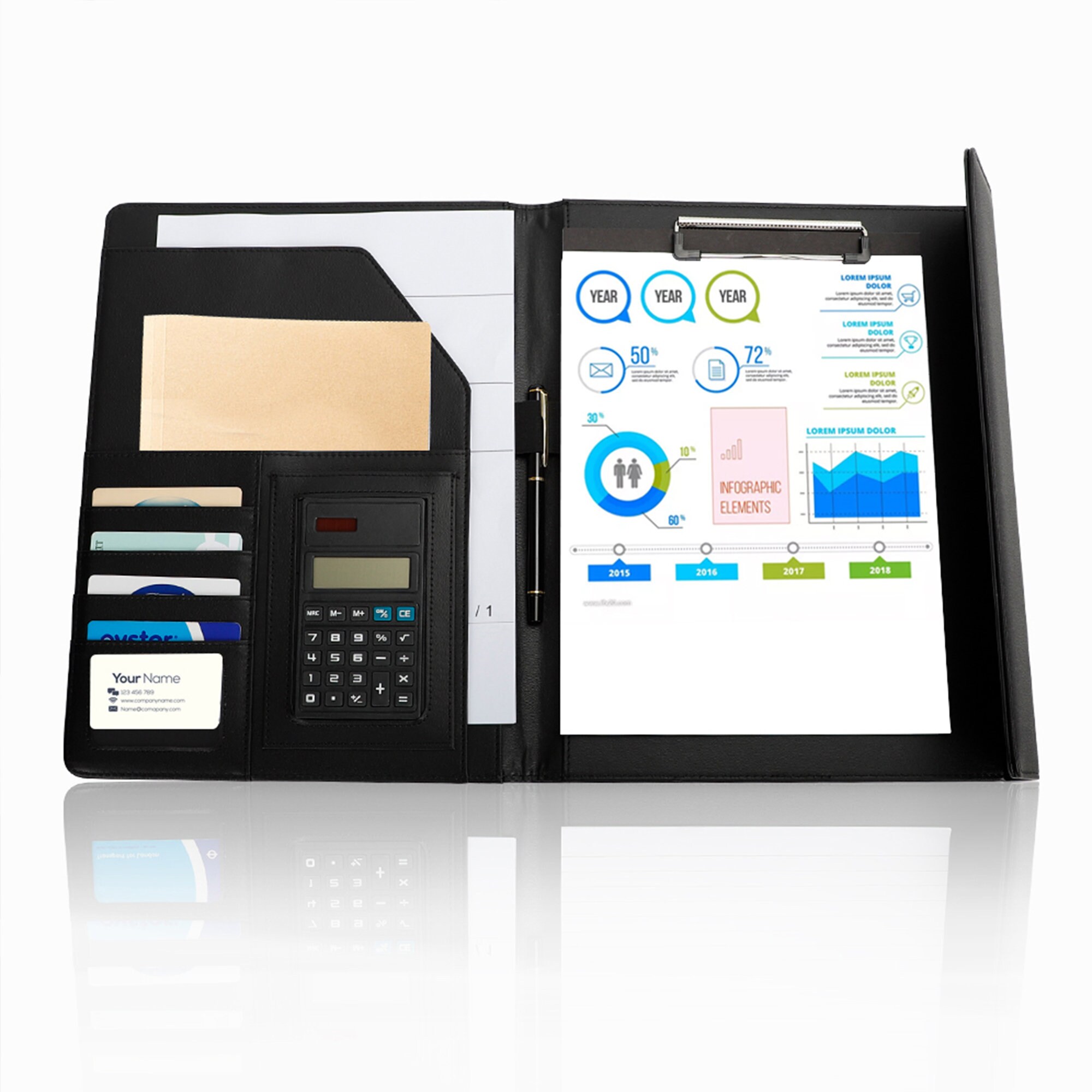 Conference Folder Exclusive Tri-fold Portfolio Folder with | Etsy