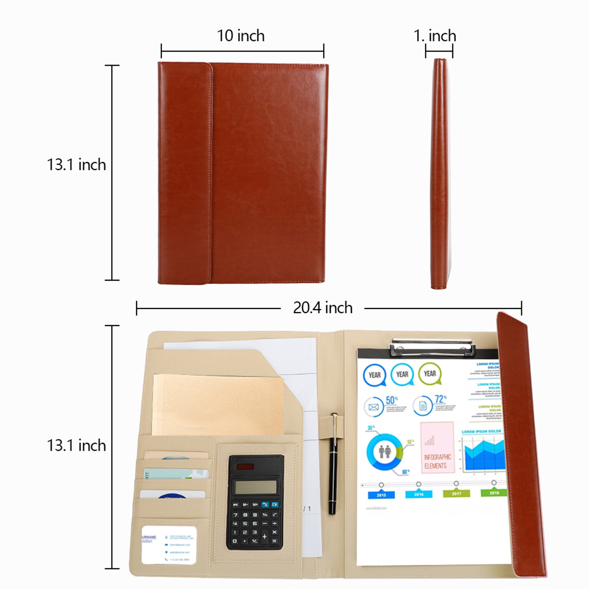 Conference Folder Exclusive Tri-fold Portfolio Folder with | Etsy