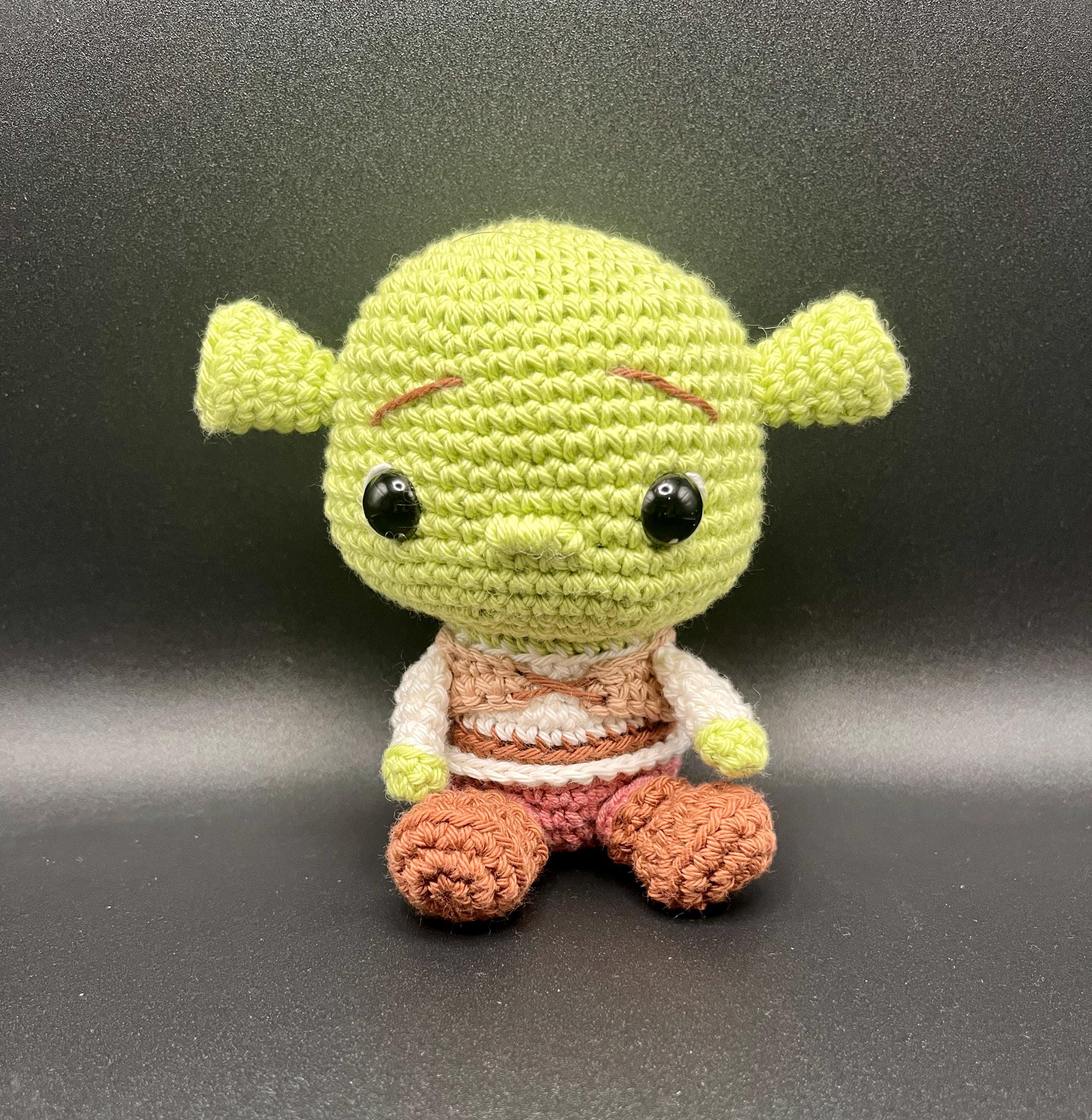 Shrek Style Crochet Ogre – Handmade Amigurumi Toy in Cotton Yarn - Etsy