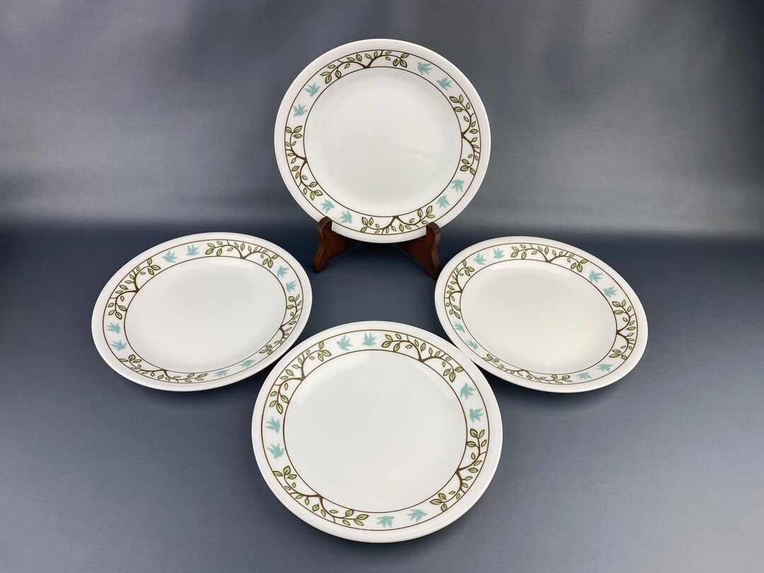 Set of 4 Corelle ‘tree Bird’ 6.75” Side/ Bread & Butter / Dessert ...