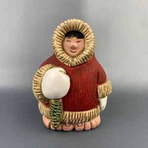 1970s Luana Inuit Pottery Handmade Figurine. - Etsy