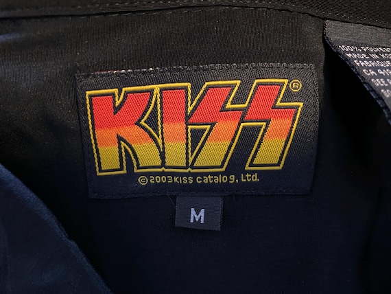 2003 Kiss Catalog Vintage KISS Lightning Button Up Sh… - Gem