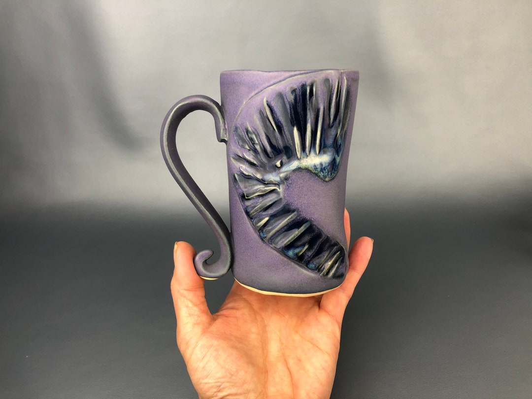 Fabulous Purple Pottery Handmade Art Studio Tall Mug. Made by Hilborn ...