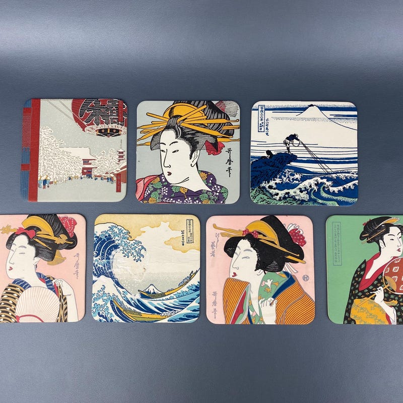Japanese Coasters - Etsy