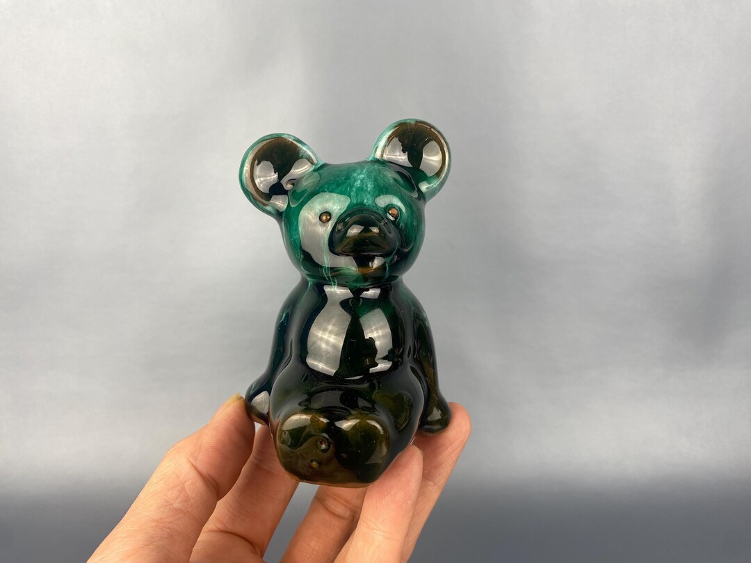 Vintage 1970s Drip Glaze Adorable Teddy Bear / Koala 4 Pottery Figurine ...