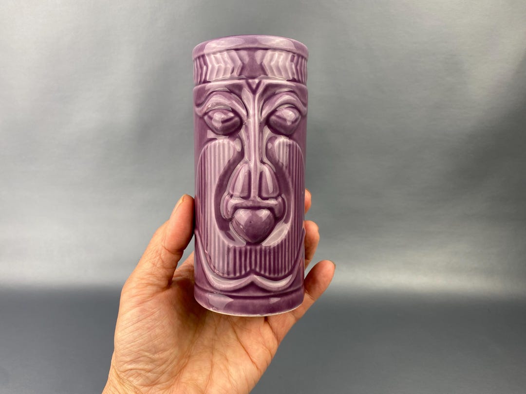 Vintage Ceramic Purple Tiki 5.5” Cup. MINT CONDITION. - Etsy