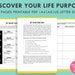 Life Purpose Workbook - Find Your Passion and Career Printable Planner ...