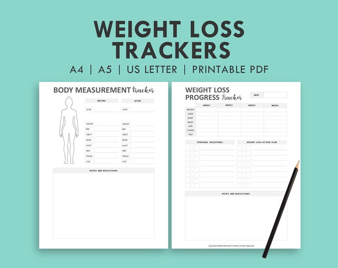 Body Measurement Chart Printable, Fillable Body Measurements Tracker ...