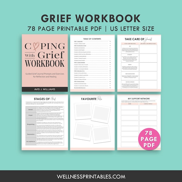 Grief Journal Template - Etsy
