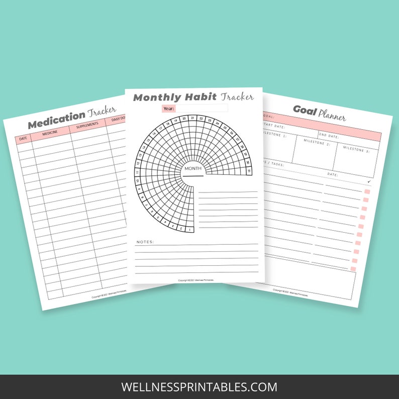 Blood Sugar Tracker Printable - Diabetic Planner Bundle, Diabetes Log ...