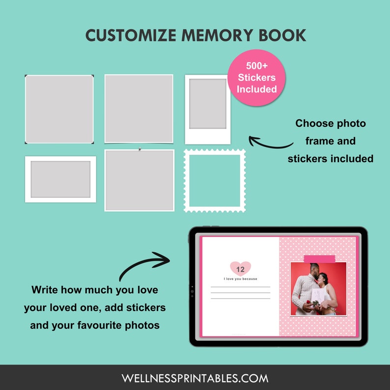 Reasons Why I Love You Digital Memory Book: Romantic Gift (PDF) - Etsy