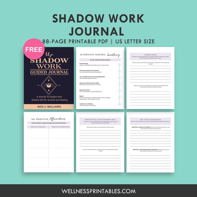 Shadow Work Prompt Cards - Shadow Work Journal Prompts Self Love ...