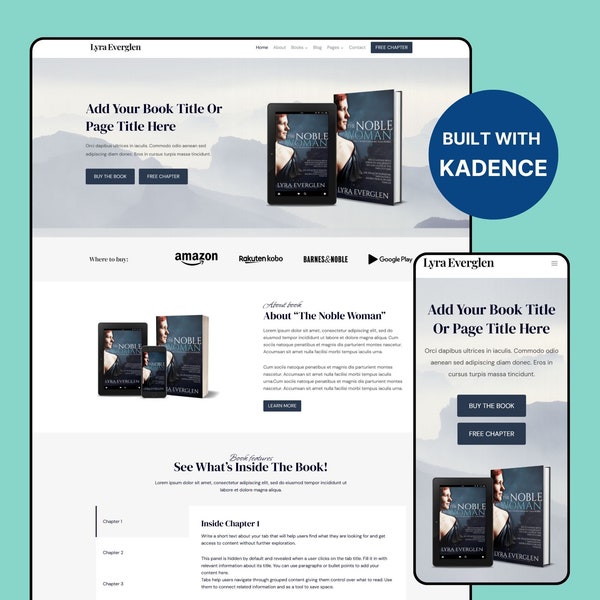 Wordpress Author Website Themes - Etsy