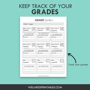 Student Planner Printable - College School Monthly Weekly Academic ...