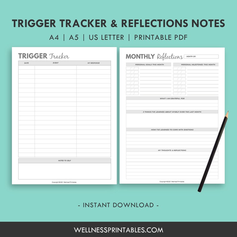 Therapy Journal Printable Worksheets Self Care Journal - Etsy