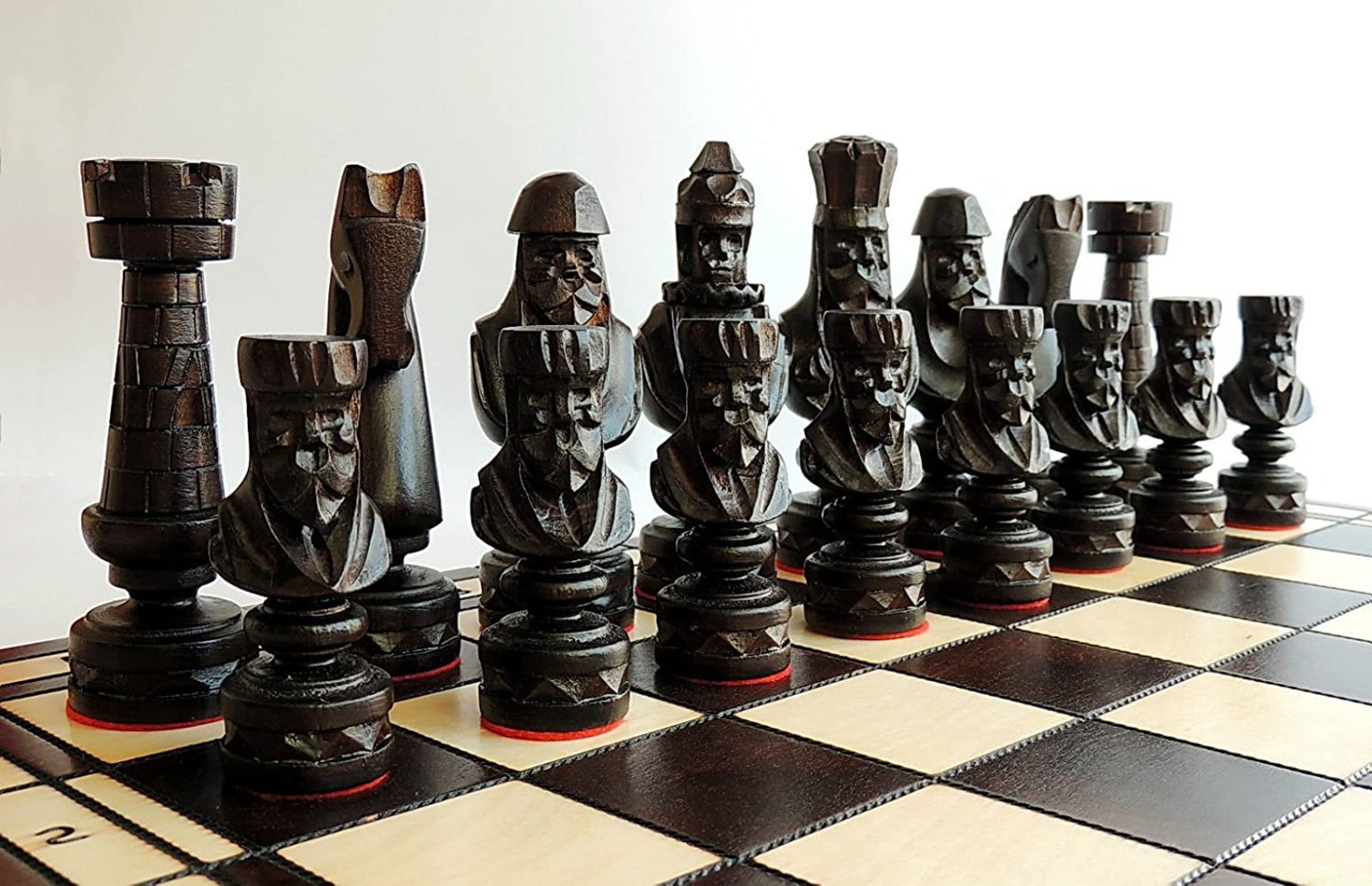 Luxury CAESAR EXCLUSIVE Wooden Chess Set 60 X 60cm Hand Carved - Etsy