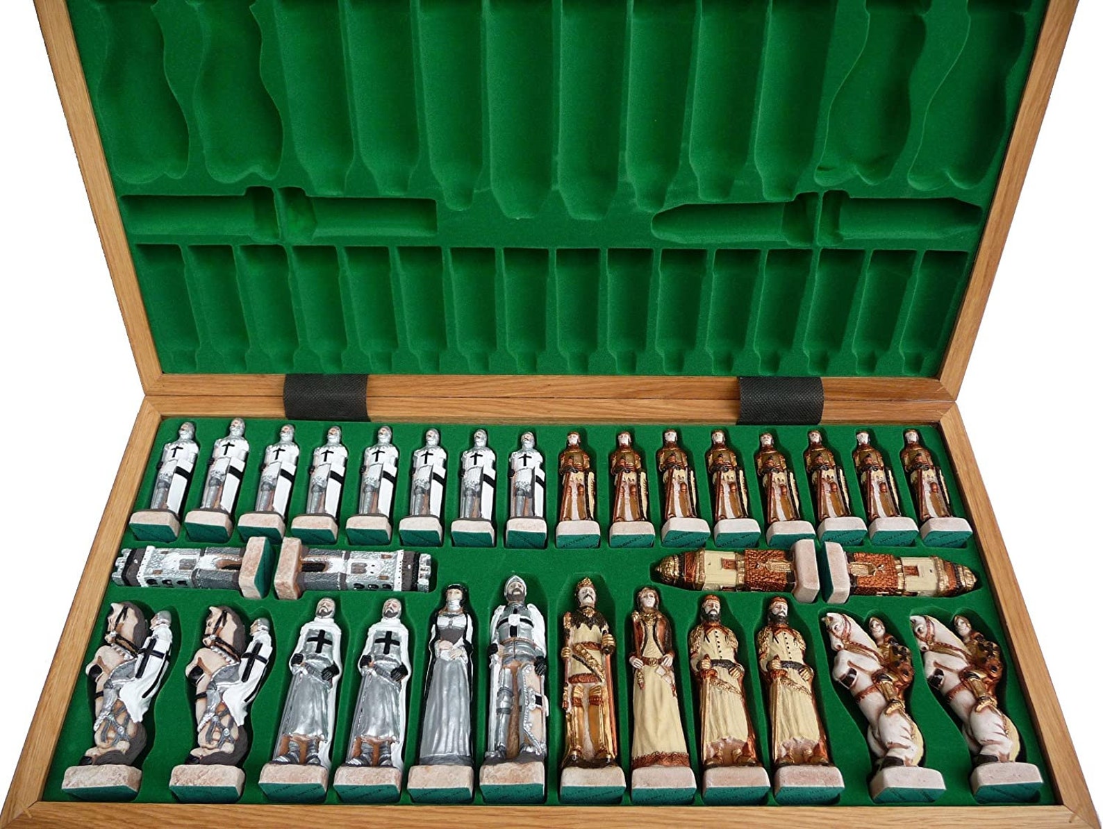 Luxury England, Egypt, Grunwald Marble Stone Chess Set on Wooden ...