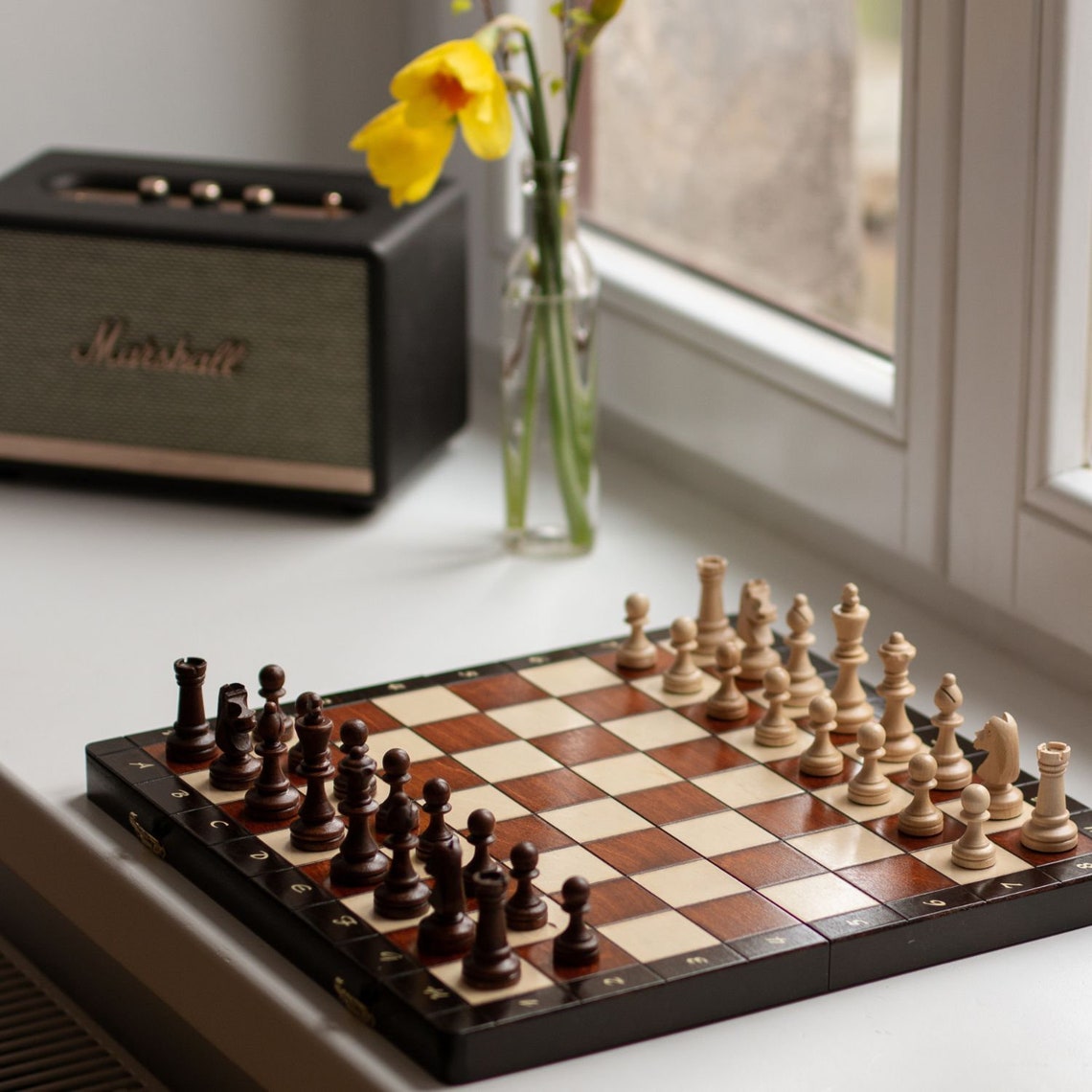 MAGNETIC Chess Set Fully WOODEN Handmade Custom Chess Game Perfect ...