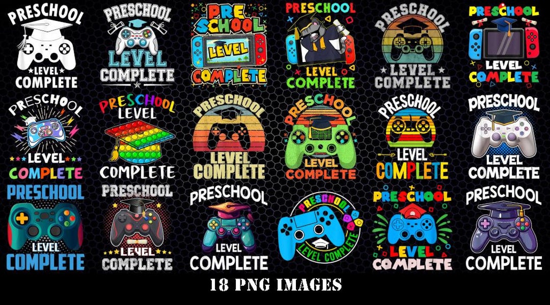 Preschool Level Complete Png, Graduation Video Game Png, Gamer Graduate ...