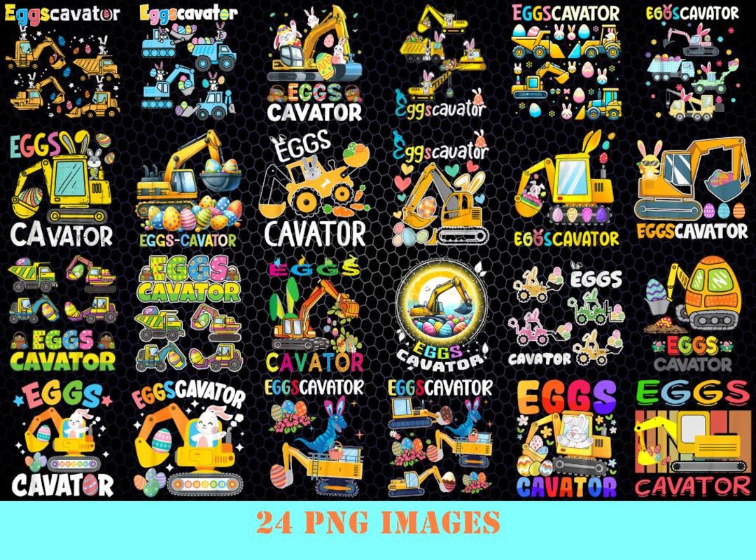 Eggscavator Easter Egg Hunt Construction Truck Toddler Boys Png, Easter ...