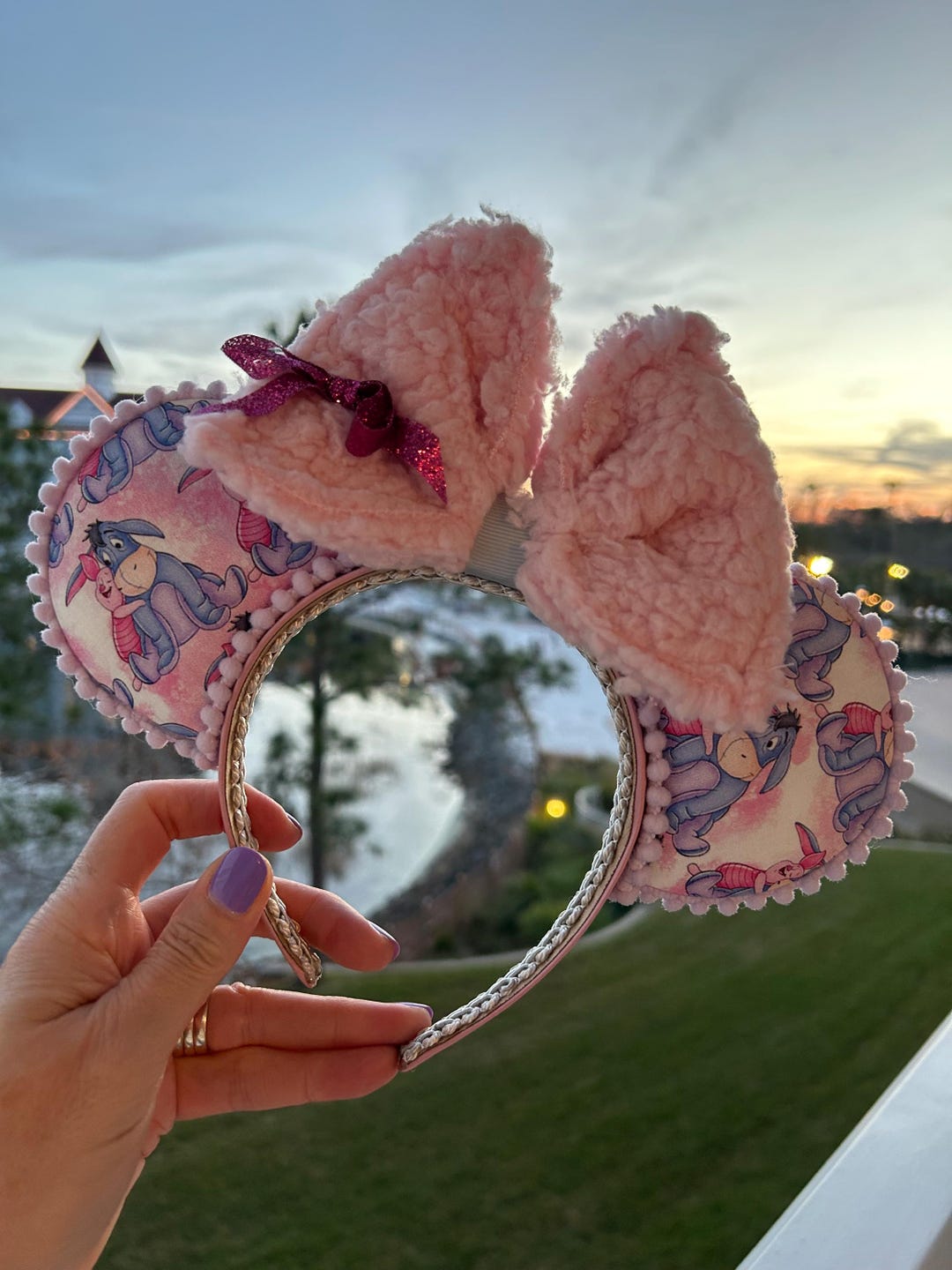 Eeyore Mickey Mouse Ears, Winnie the Pooh Inspired Headband - Etsy