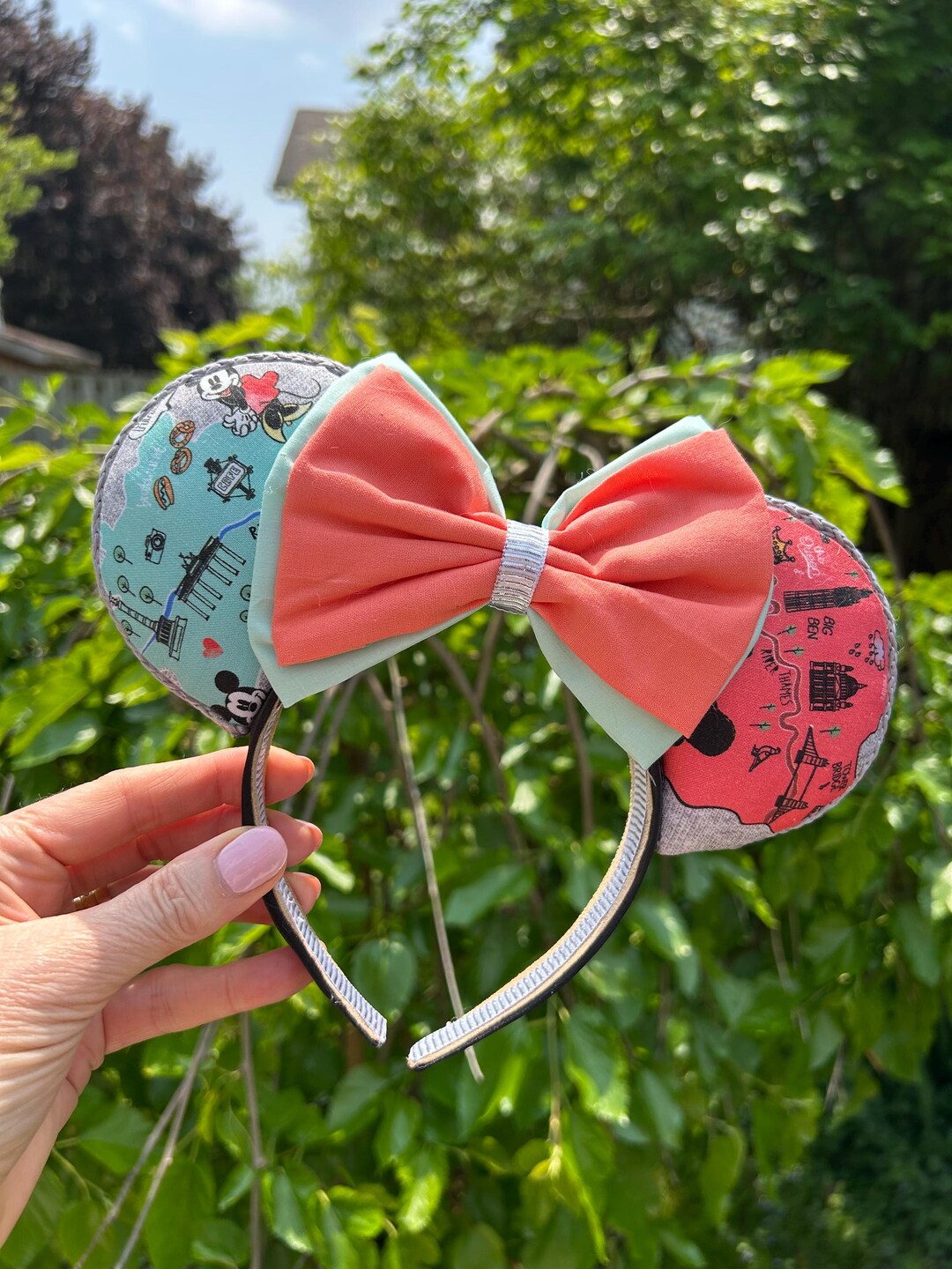 Epcot Mickey Ears For Adults World Showcase Minnie Ears Handmade