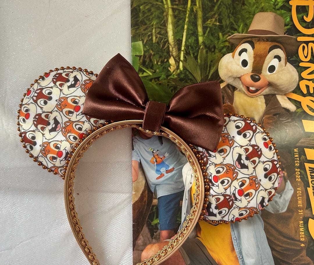 Chip and Dale Mickey Ears, Chip N Dale Ears for Disney Trip, Chipmunk ...