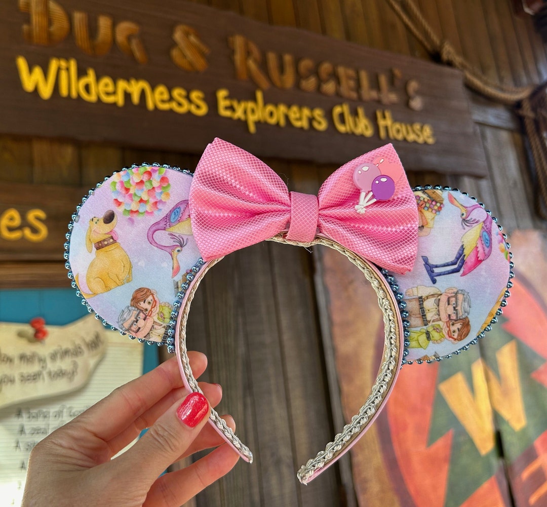 UP Mickey Ears, Carl and Ellie Disney Ears, Pixar UP Movie Mouse Ears ...