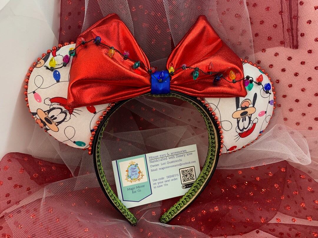 Christmas Mickey Ears for Adults Disney Christmas Headband - Etsy
