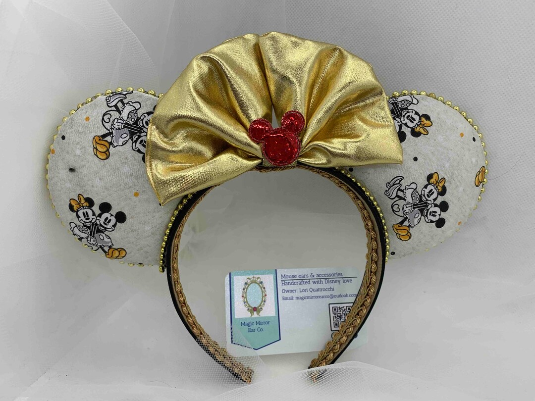Gold Mickey Ears for Adults Classic Mickey Headband Ears for - Etsy