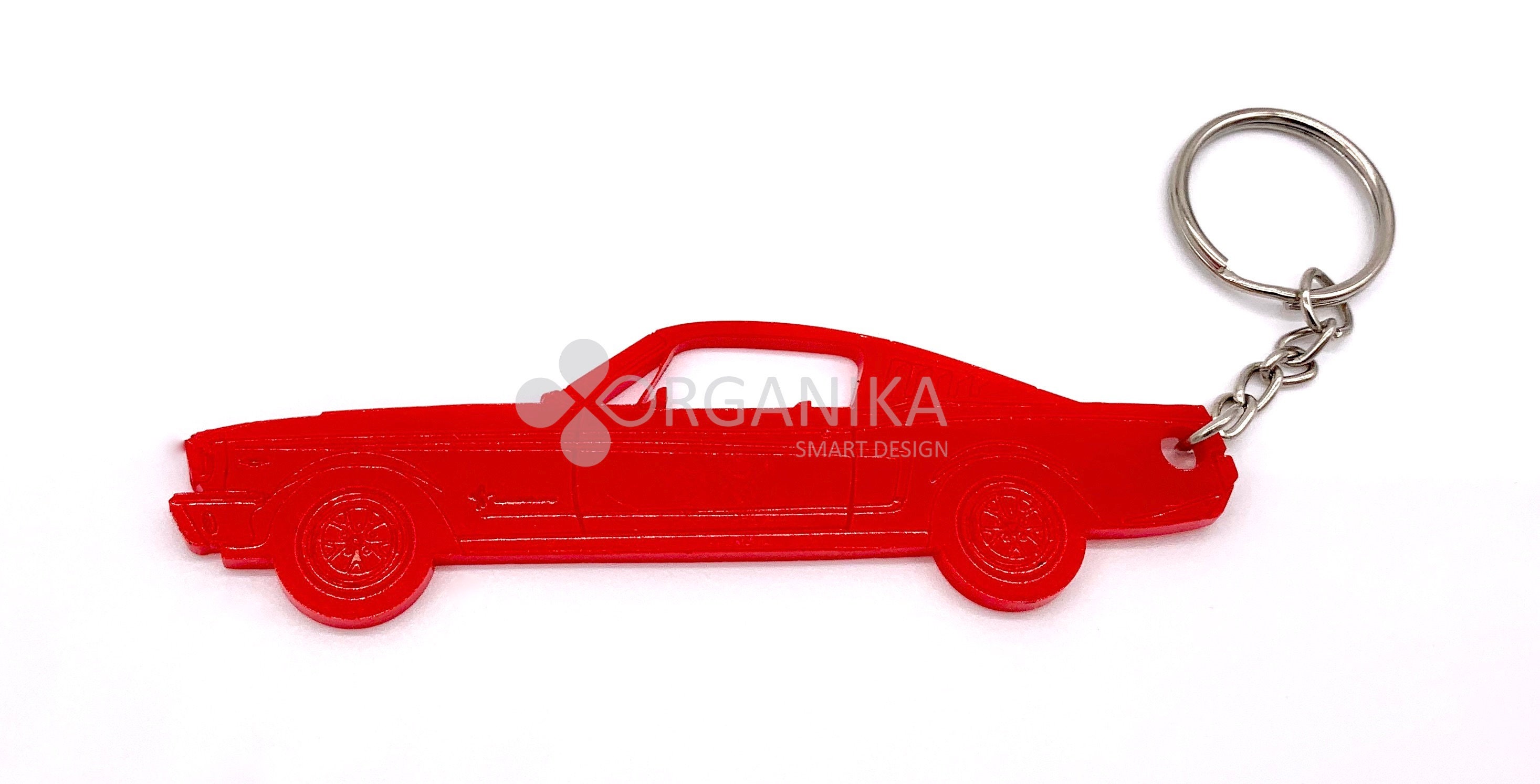 1965 Mustang Fastback Wood / Acrylic Custom Keychain - Etsy