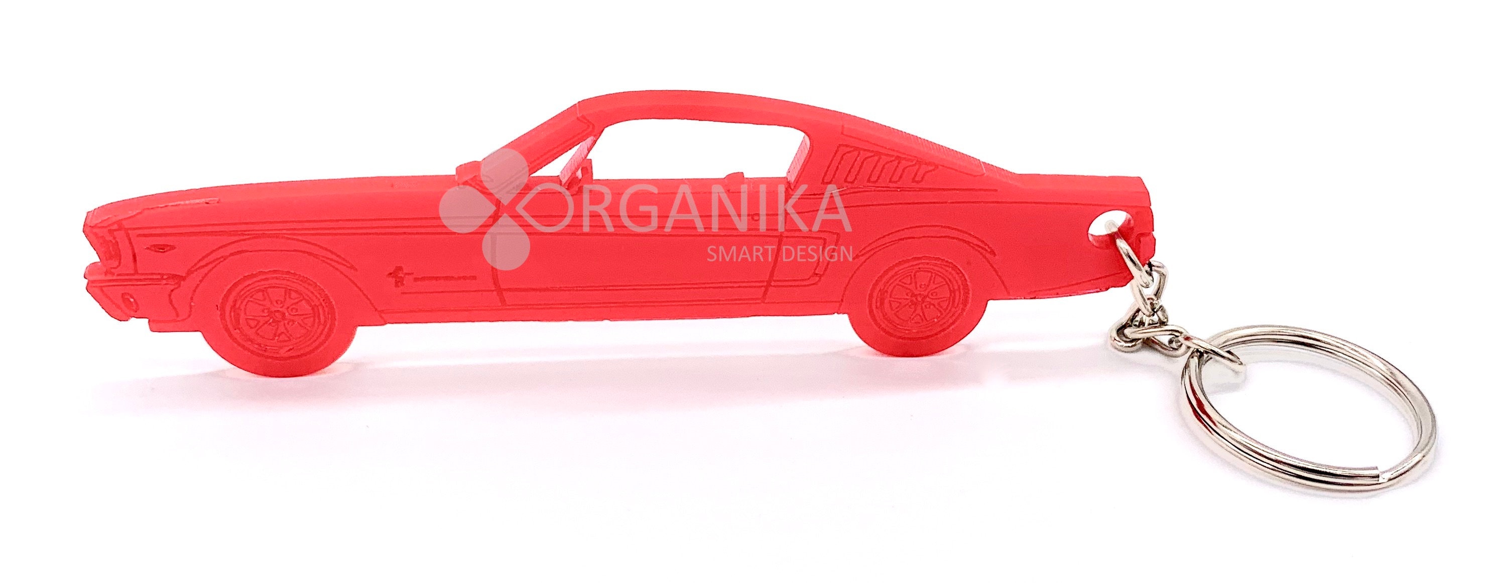 1965 Mustang Fastback Wood / Acrylic Custom Keychain - Etsy