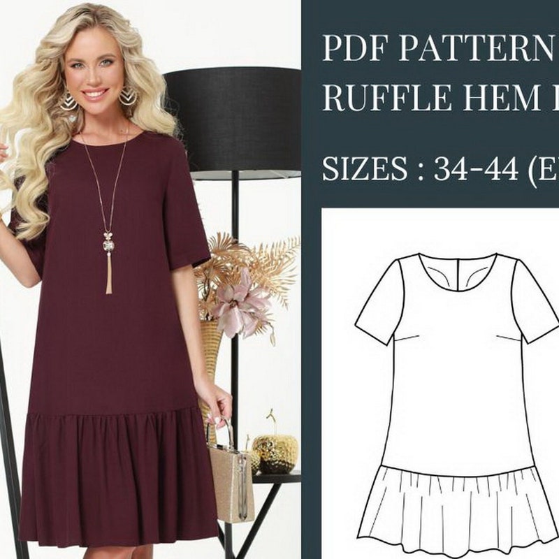 Free womens a line sewing pattern - Etsy.de