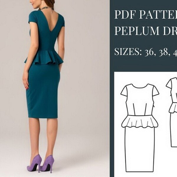 Peplum Top Pattern - Etsy