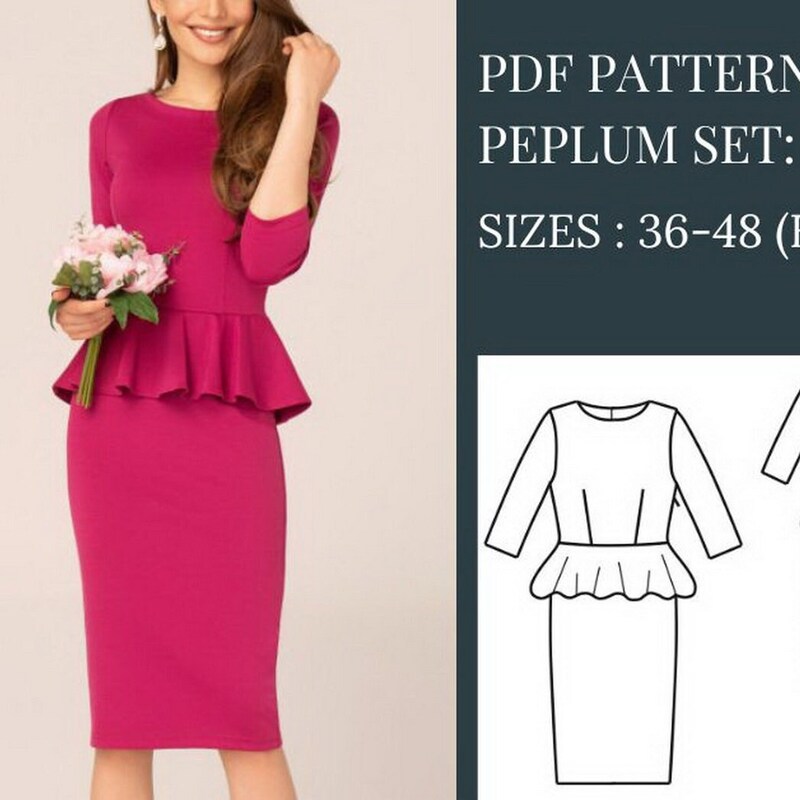 Peplum Pattern - Etsy