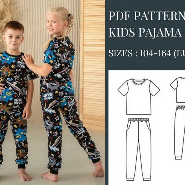 Pajamas Pdf Pattern - Etsy