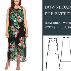Plus Size Sewing Patterns Free Dress Pattern Women's - Etsy