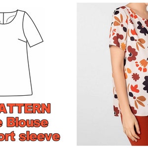 Blouse Sewing Pattern, Sewing Pattern, Pattern Sewing, Girl Sewing ...