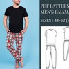 PDF Pajamas Patterns Women's Pajama Pattern Sewing Pattern Loungewear ...