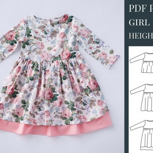 Girls Dress Pattern PDF Sewing Pattern Easy Sewing PDF - Etsy Australia