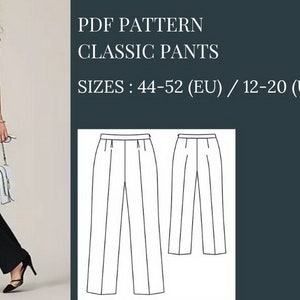 Free Pattern Pants, Pants Pattern, Womens Pants Pattern, PDF Free ...