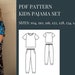 PDF Pajamas Patterns Kids Pajamas Patterns Sewing Pattern Sleepwear ...
