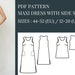 Plus Size Sewing Patterns, Free Dress Pattern, Women's Dress Pattern ...
