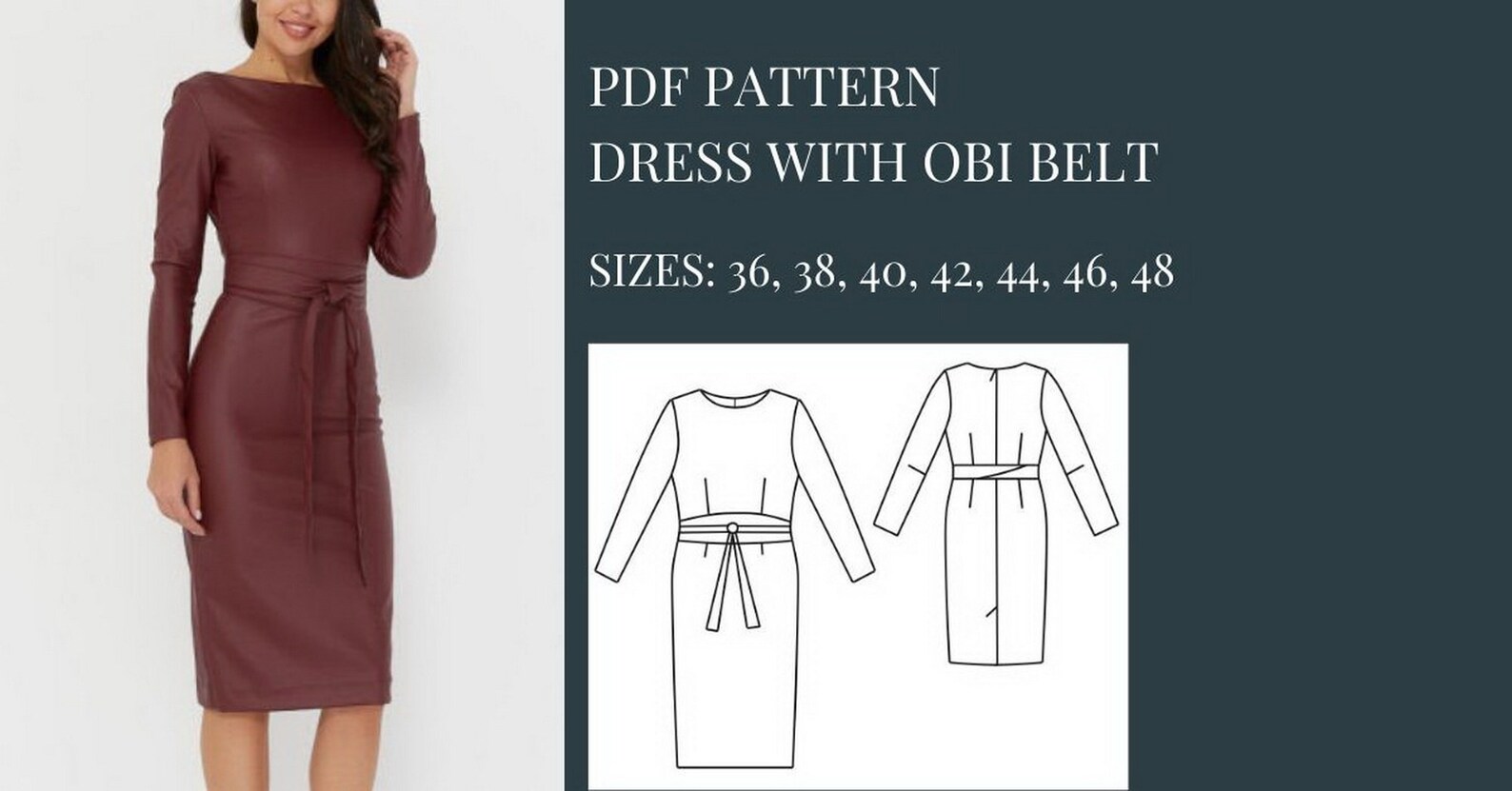 Dress Pattern Sewing Patterns Sewing Patterns for Women | Etsy