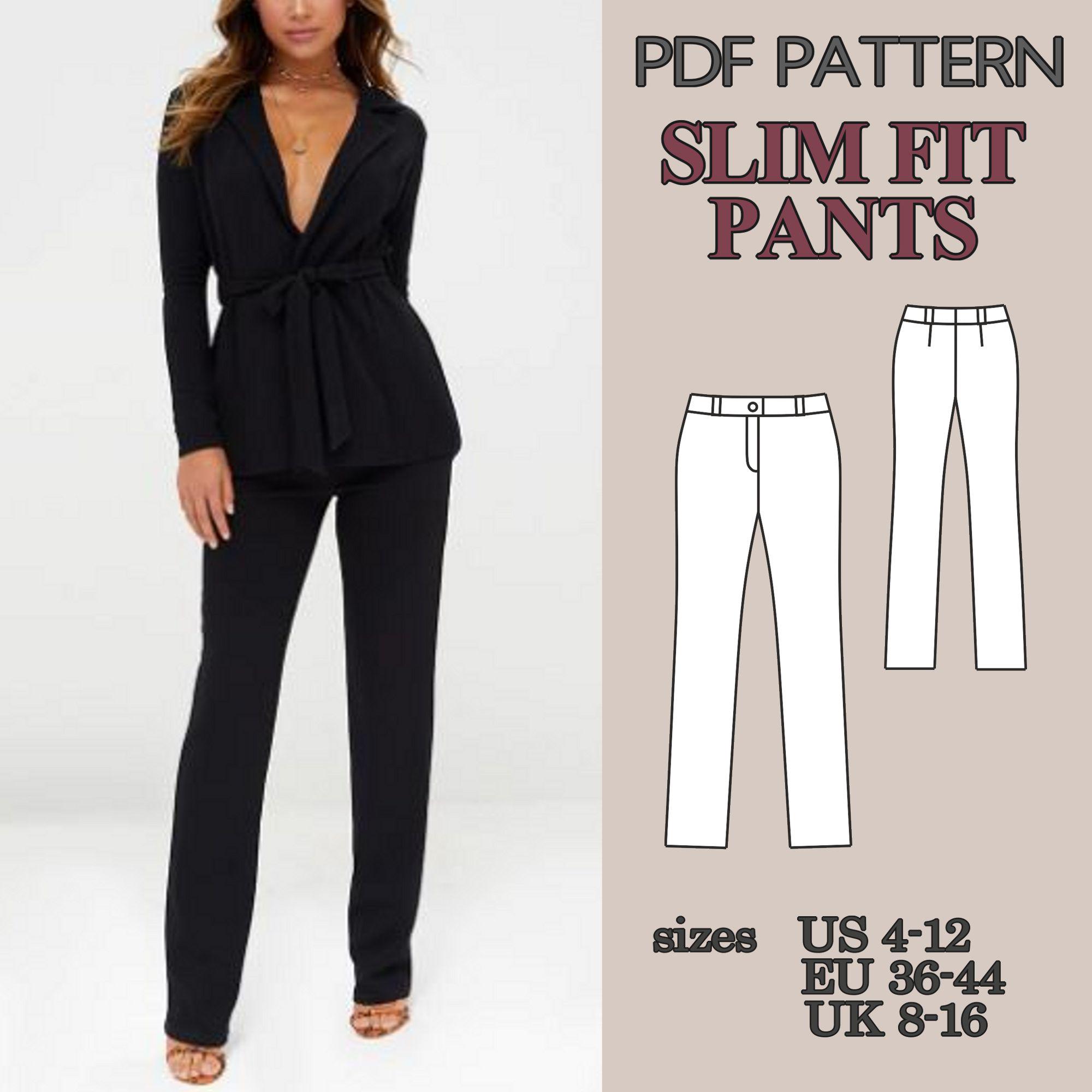 Slim Fit Pants Pattern, Pants Pattern, Trousers Patterns, Patterns ...
