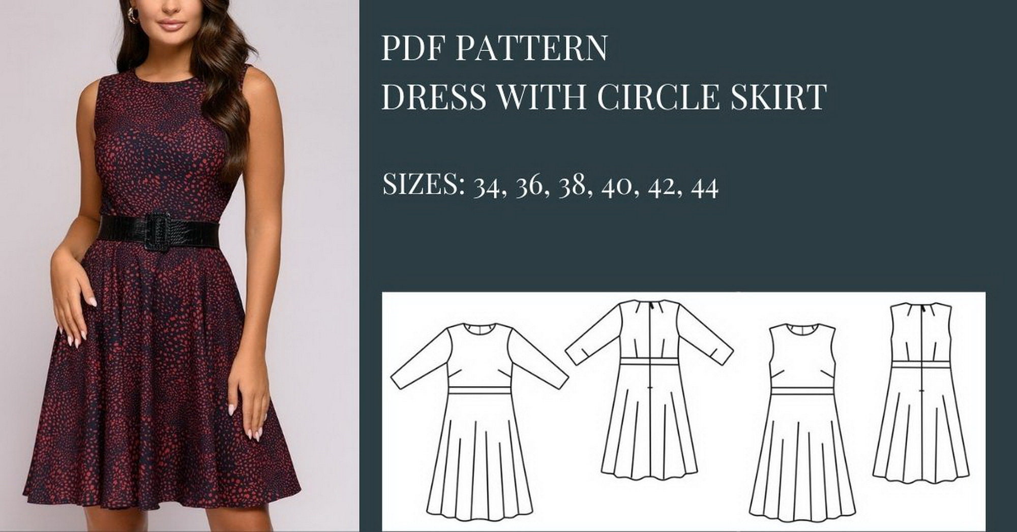 Dress Pattern Sewing Patterns Sewing Patterns for Women - Etsy